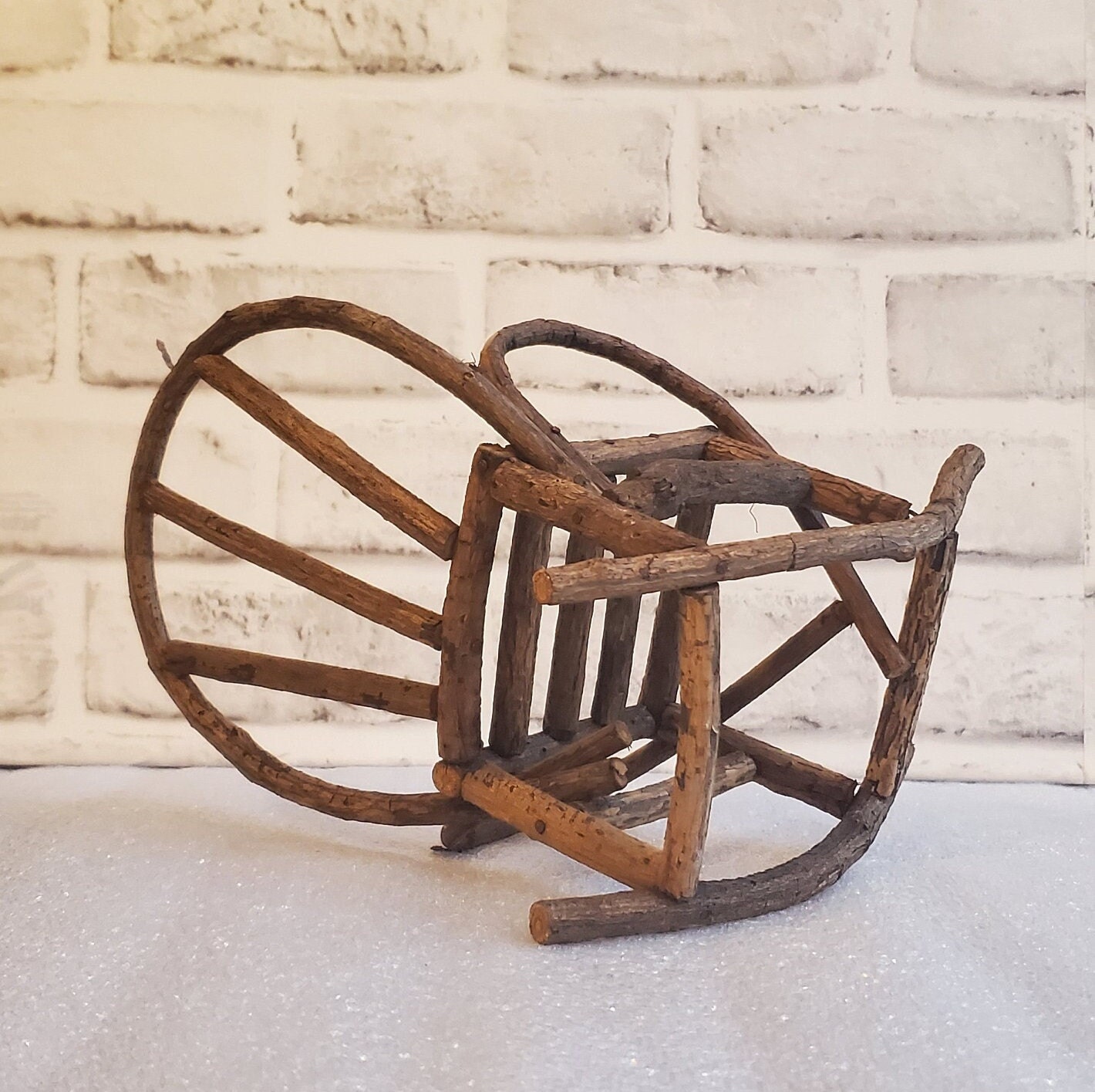 Handmade, Twig, Miniature, Rocking Chair - Etsy
