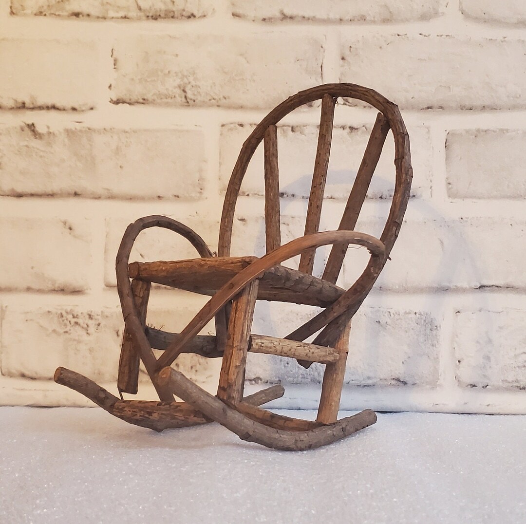 Handmade Twig Miniature Rocking Chair, Doll Furniture - Etsy