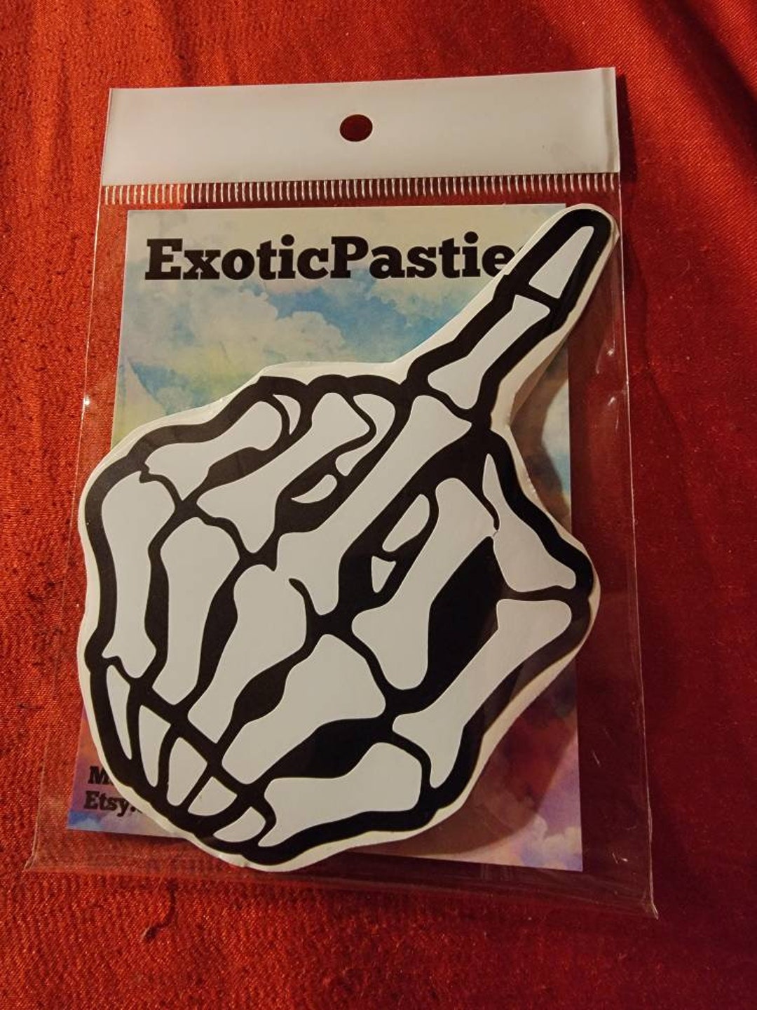 Skeleton Hand Middle Finger F You Nipple Pasties - Etsy