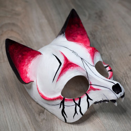 Fox Skull Mask Wild Mask Fox Larp Gn Furry Roleplay - Etsy