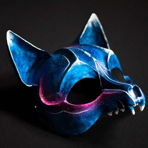 Fox Skull Mask Galaxy cosmos Mask Fox Larp Gn Furry - Etsy