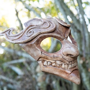 Japanese Demon Mask - Shodo | Oni Mask Larp Gn Furry Roleplay Cosplay ...