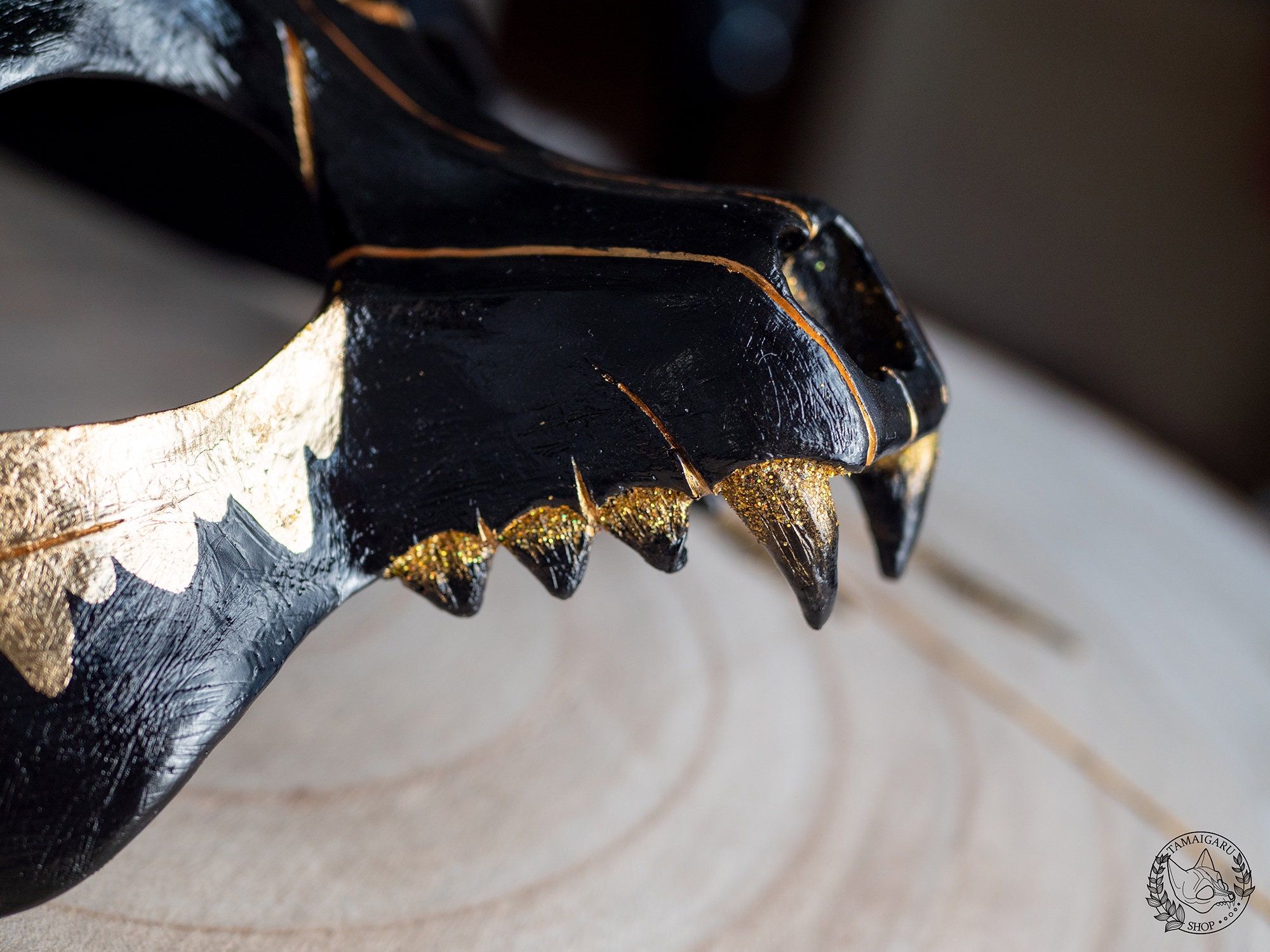 Fox Skull Mask Hecate gold Ver. Mask Fox Larp Gn Furry - Etsy