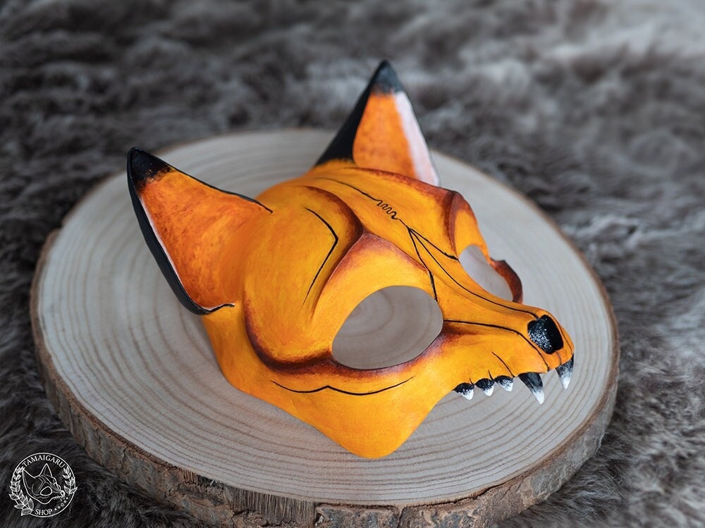 Fox Skull Mask Wild Mask Fox Larp Gn Furry Roleplay - Etsy