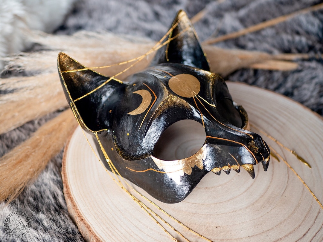 Fox Skull Mask - Hecate [gold Ver.] | Mask Fox Larp Gn Furry Roleplay ...