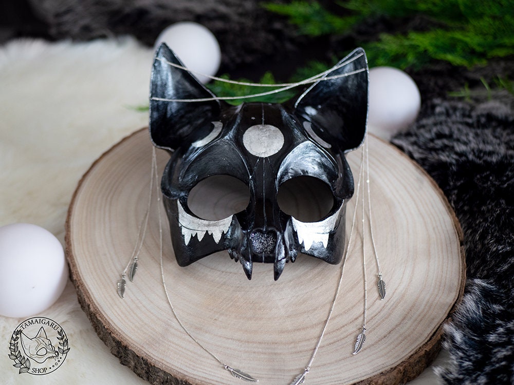 Fox Skull Mask Hecate witchcraft Mask Fox Larp Gn Furry - Etsy
