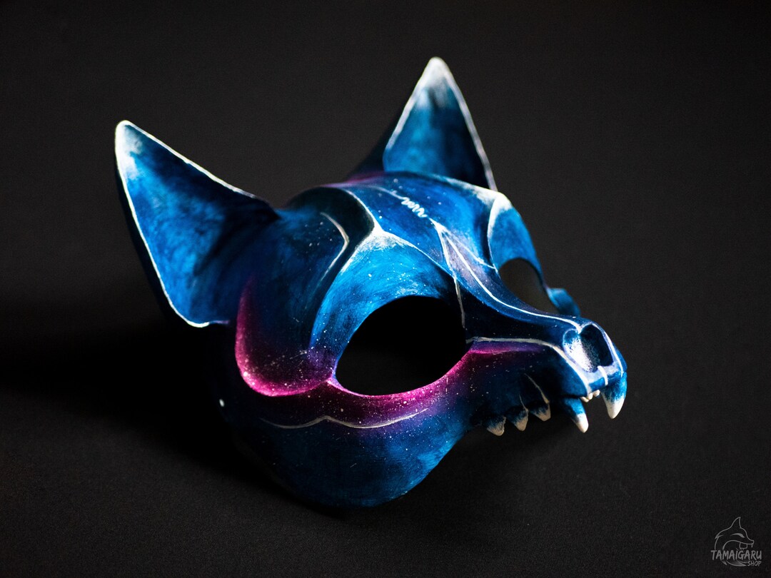 Fox Skull Mask Galaxy cosmos Mask Fox Larp Gn Furry Roleplay Cosplay - Etsy