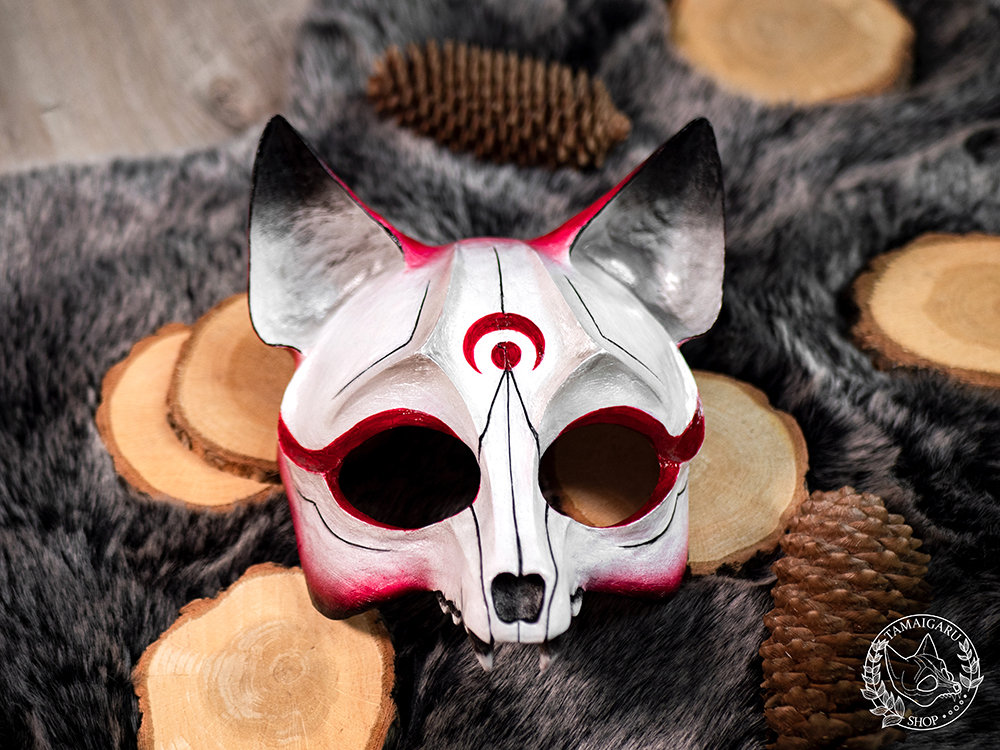 Fox Skull Mask Bloody Empress Mask Fox Larp Gn Furry - Etsy