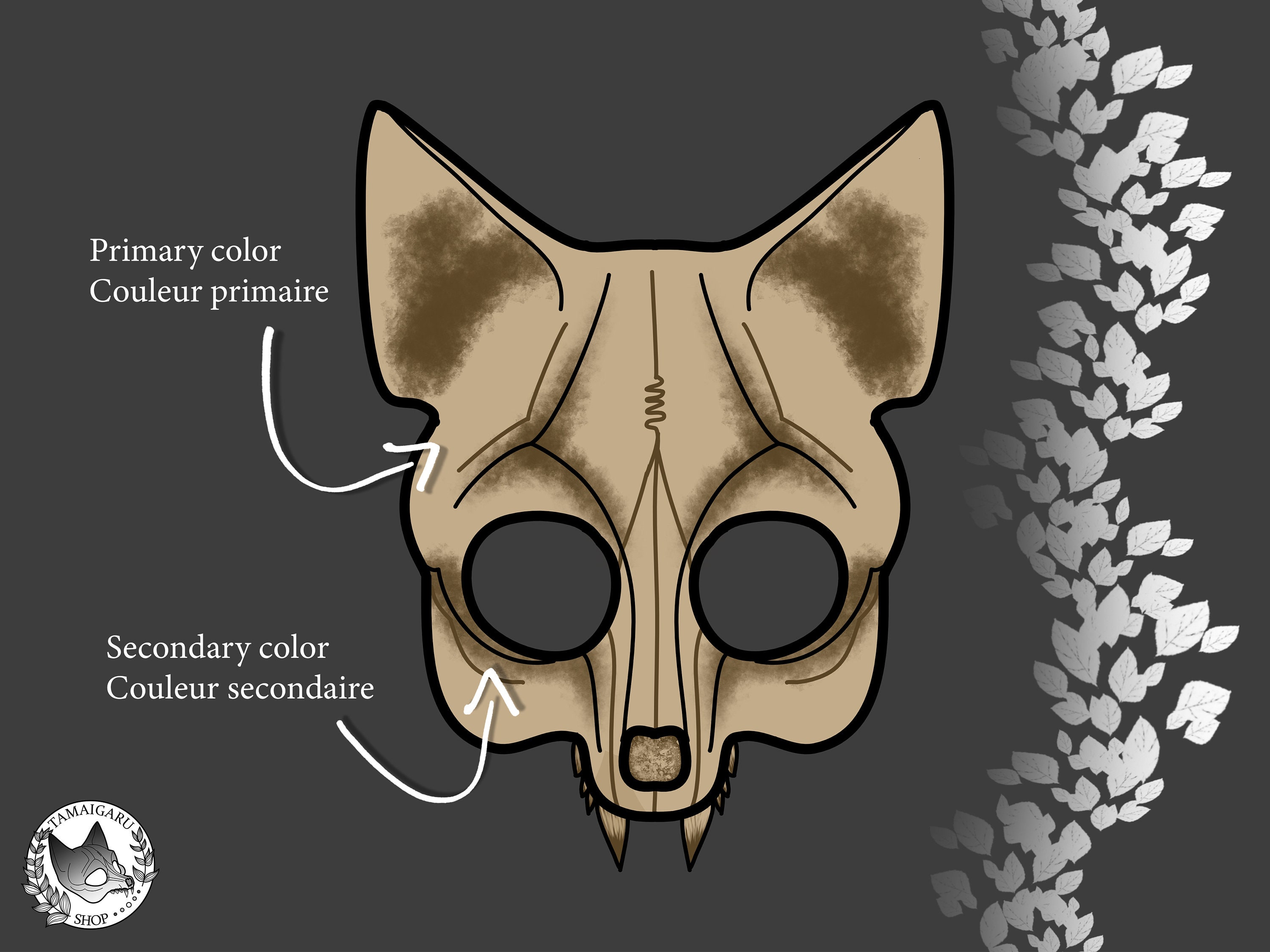 Build Your Own Customised Fox Skull Mask BYO Cosplay Costume ...