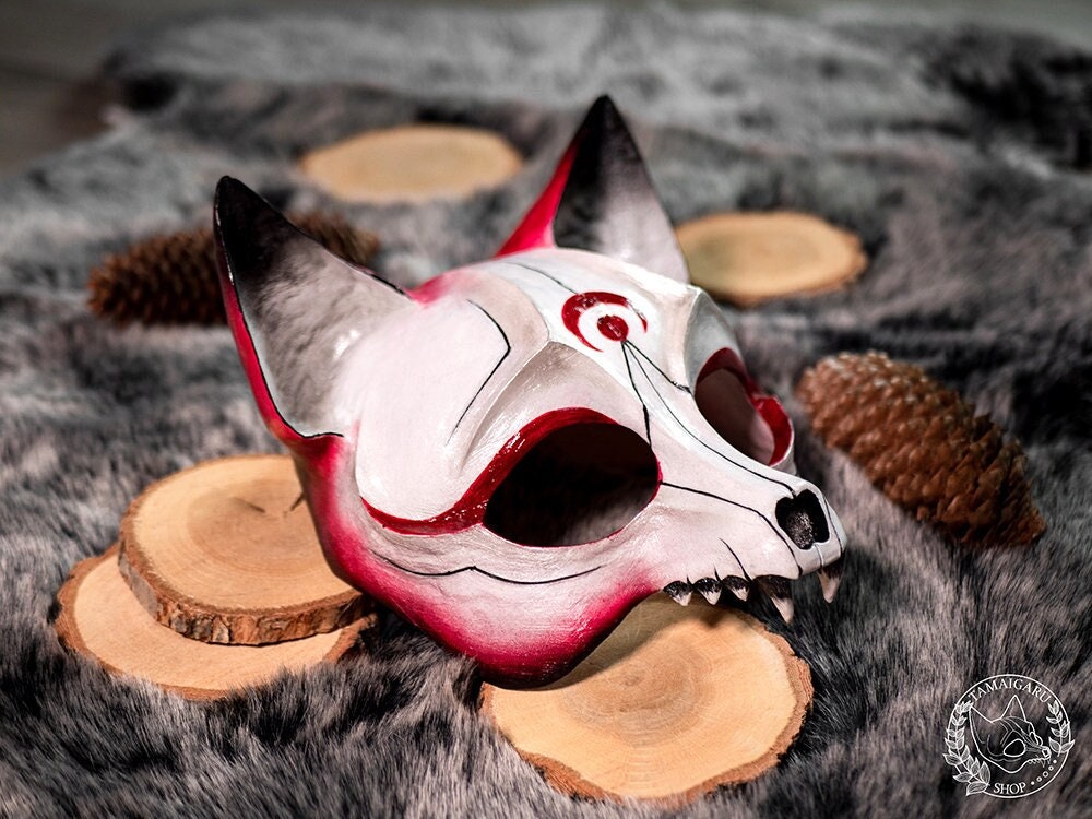 Fox Skull Mask Bloody Empress Mask Fox Larp Gn Furry - Etsy