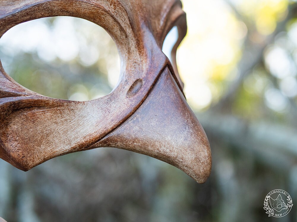 Owl Skull Mask - Zukuri | Mask Owl Bird Larp Gn Furry Roleplay Cosplay ...