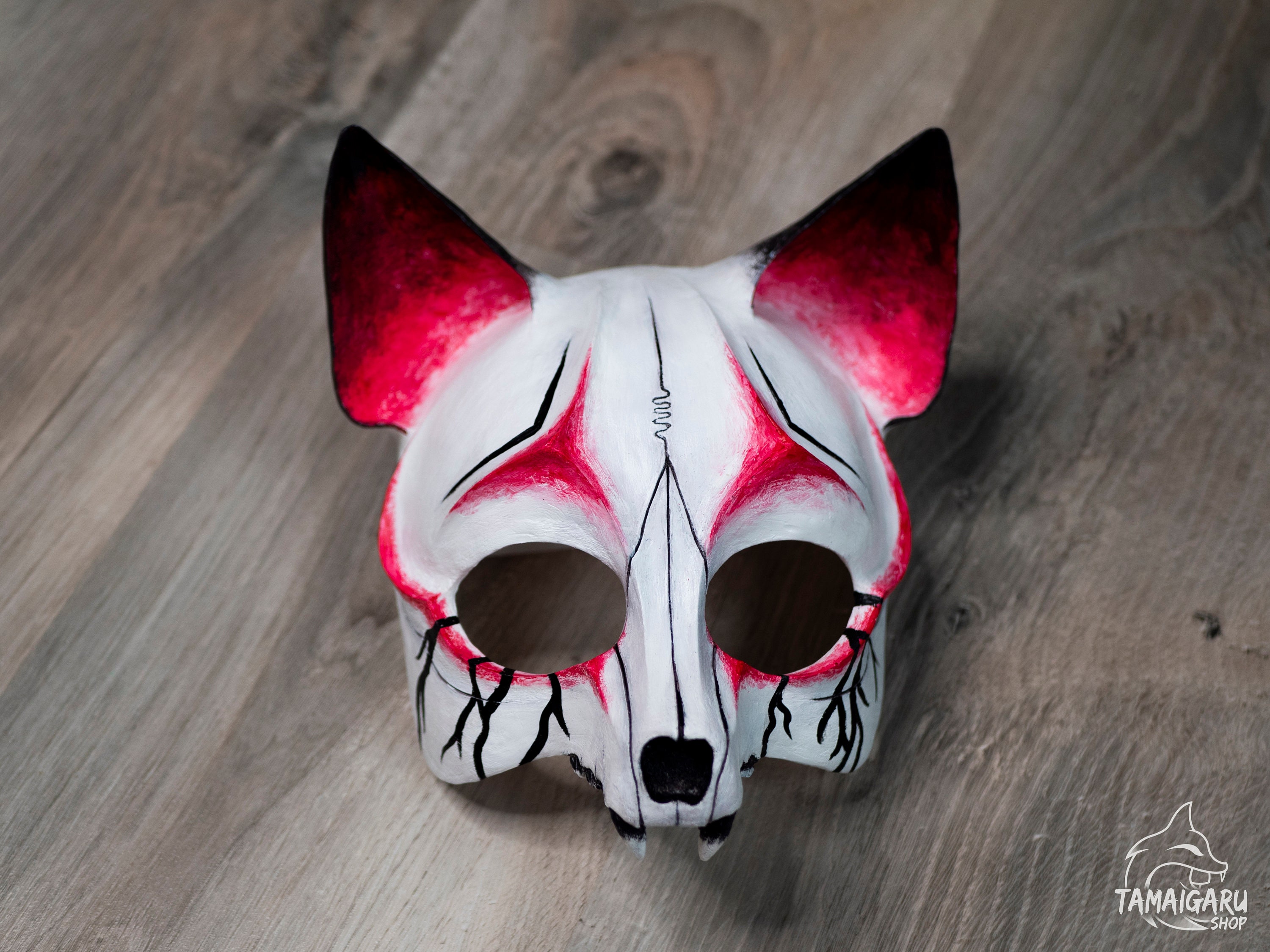 Fox Skull Mask Sanguine Mask Fox Larp Gn Furry Roleplay Cosplay - Etsy