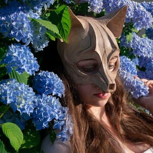 Fox Skull Mask - Sand | Mask Fox Larp Gn Furry Roleplay Cosplay - Etsy
