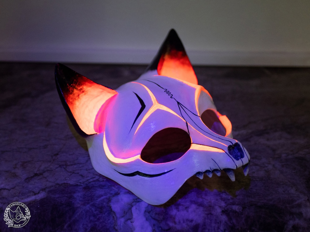 Fox Skull Mask - Kitsuguine UV | Mask Fox Larp Gn Furry Roleplay ...