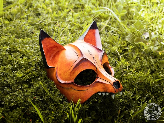 Fox Skull Mask Wild Mask Fox Larp Gn Furry Roleplay - Etsy