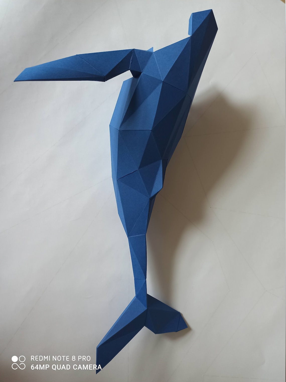 Aper Whale Papercraft Digital Template Origami PDF - Etsy