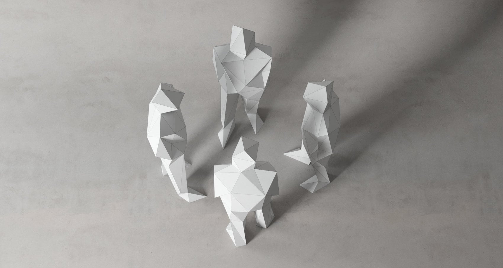 Paper Man, Papercraft, Digital Template, Origami, PDF Download DIY, Low ...