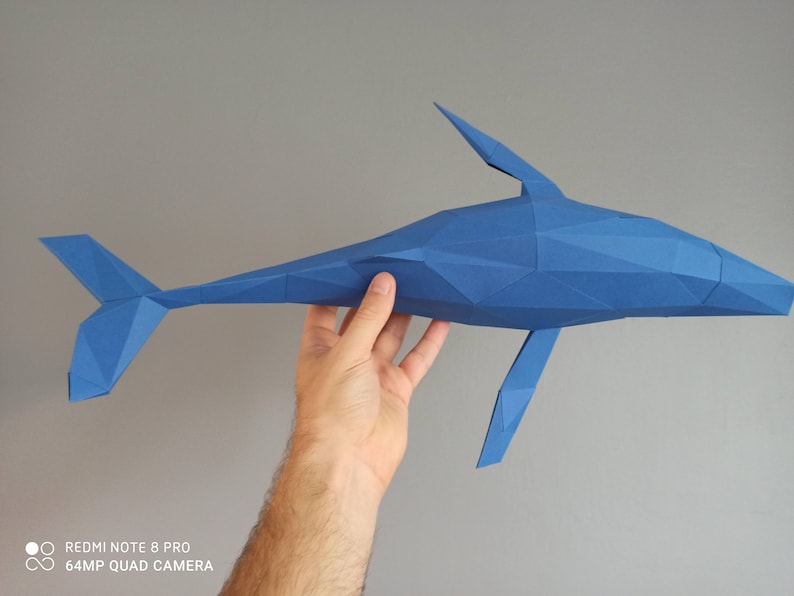 Aper Whale, Papercraft, Digital Template, Origami, PDF Download DIY ...
