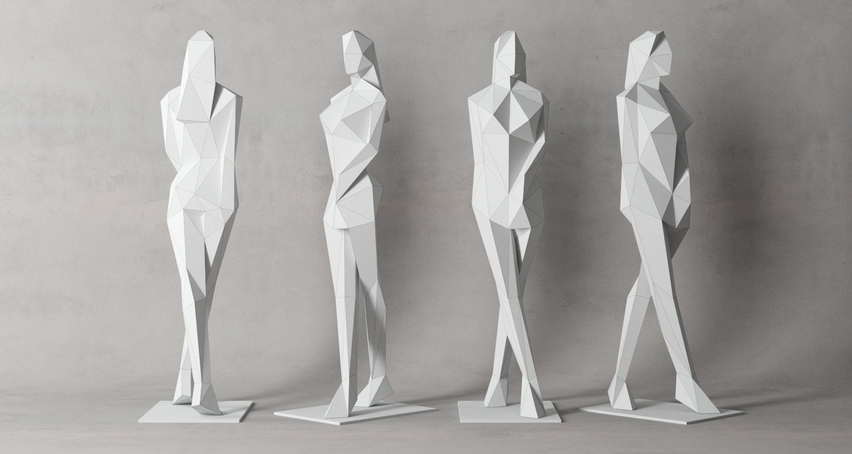 Paper Woman, Papercraft, Digital Template, Origami, PDF Download DIY ...