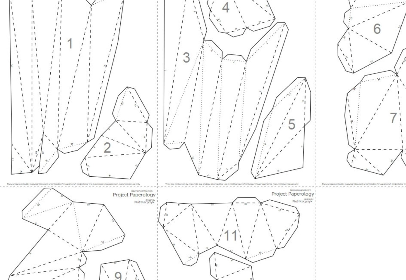 Paper Man Papercraft Digital Template Origami PDF Download - Etsy UK