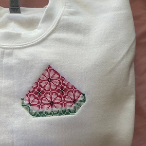 Palestinian Watermelon Tatreez Sweater| Palestinian Flag Watermelon ...