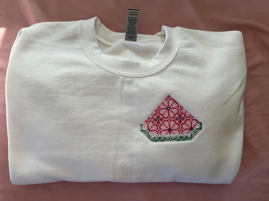 Palestinian Watermelon Tatreez Sweater| Palestinian Flag Watermelon ...
