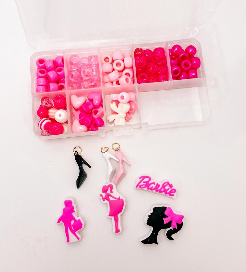 Barbie Bead Kit, Mini Bead Kit, Barbie Craft,younger Kids Bead Kit ...