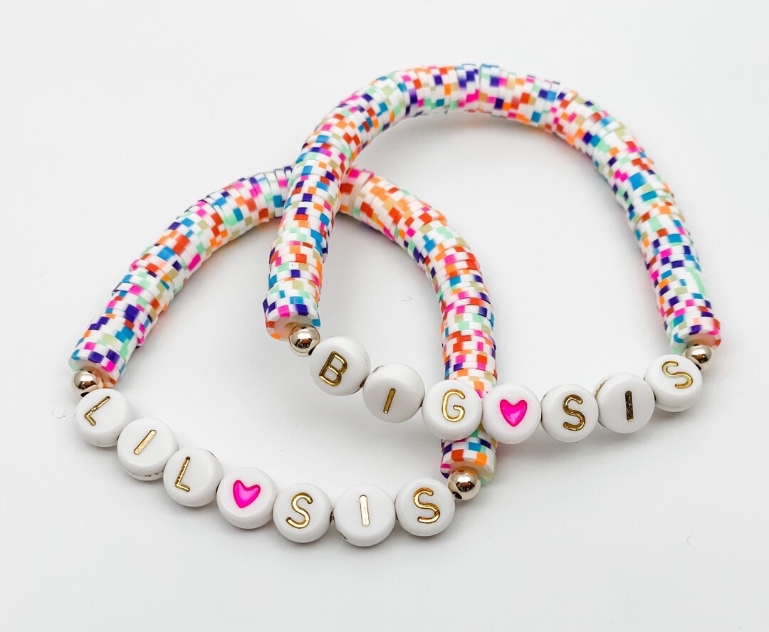 Sister Bracelets,sister Bracelet Set,sister Bead Bracelets,big and Lil ...