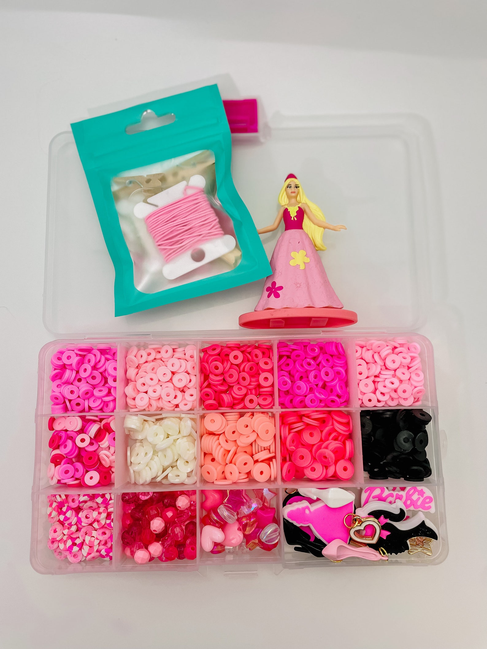 Barbie Bead Kit, Girls Bead Kit, Barbie Craft,bigger Kids Bead Kit ...