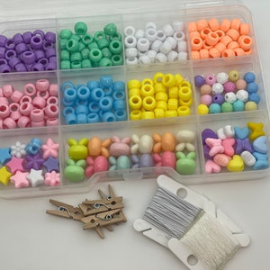 Pastel Pony Bead Kit, Easter Bead Kit, Spring Bead Kit,kids Bead Kit ...
