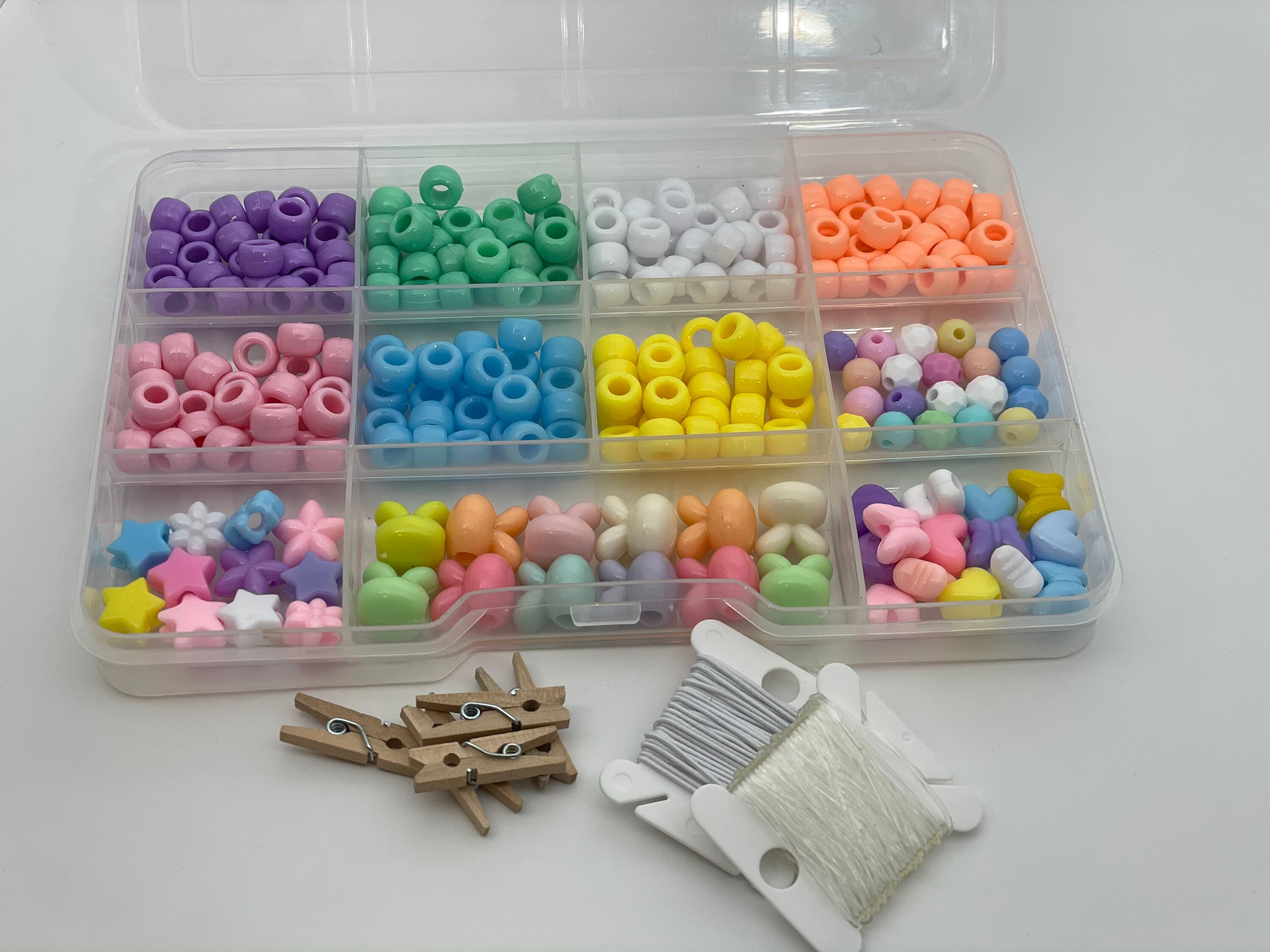 Pastel Pony Bead Kit, Easter Bead Kit, Spring Bead Kit,kids Bead Kit ...