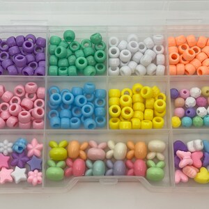 Pastel Pony Bead Kit, Easter Bead Kit, Spring Bead Kit,kids Bead Kit ...
