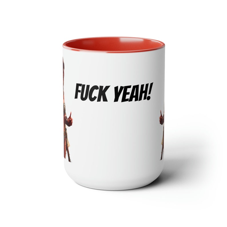 Karlach Fuck Yeah Mug, Big Size 15oz, Bg3, Rpg, Gifts for Boyfriend ...