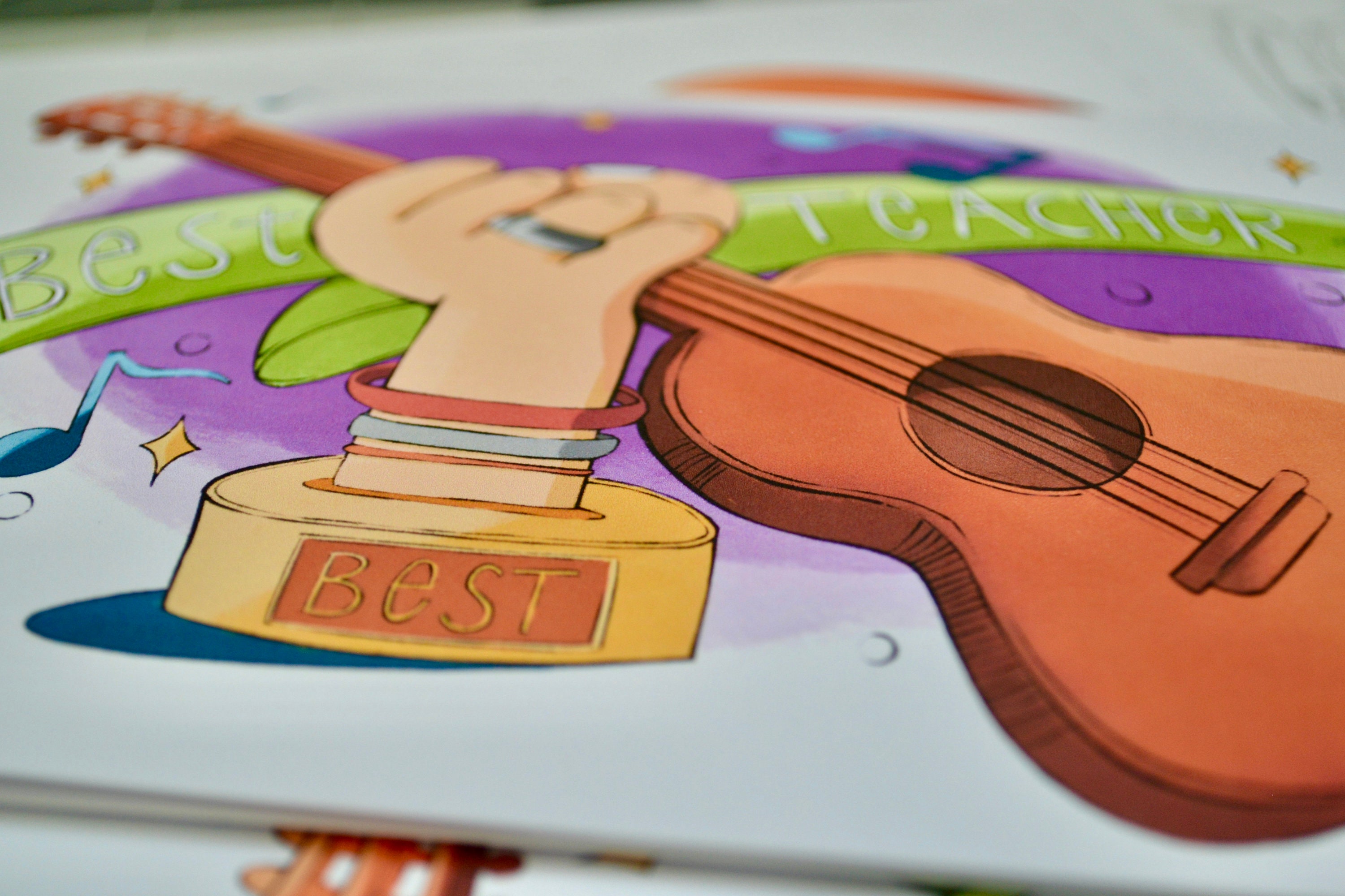 Best Music Teacher Card Printable Teacher Appreciation Card End of ...