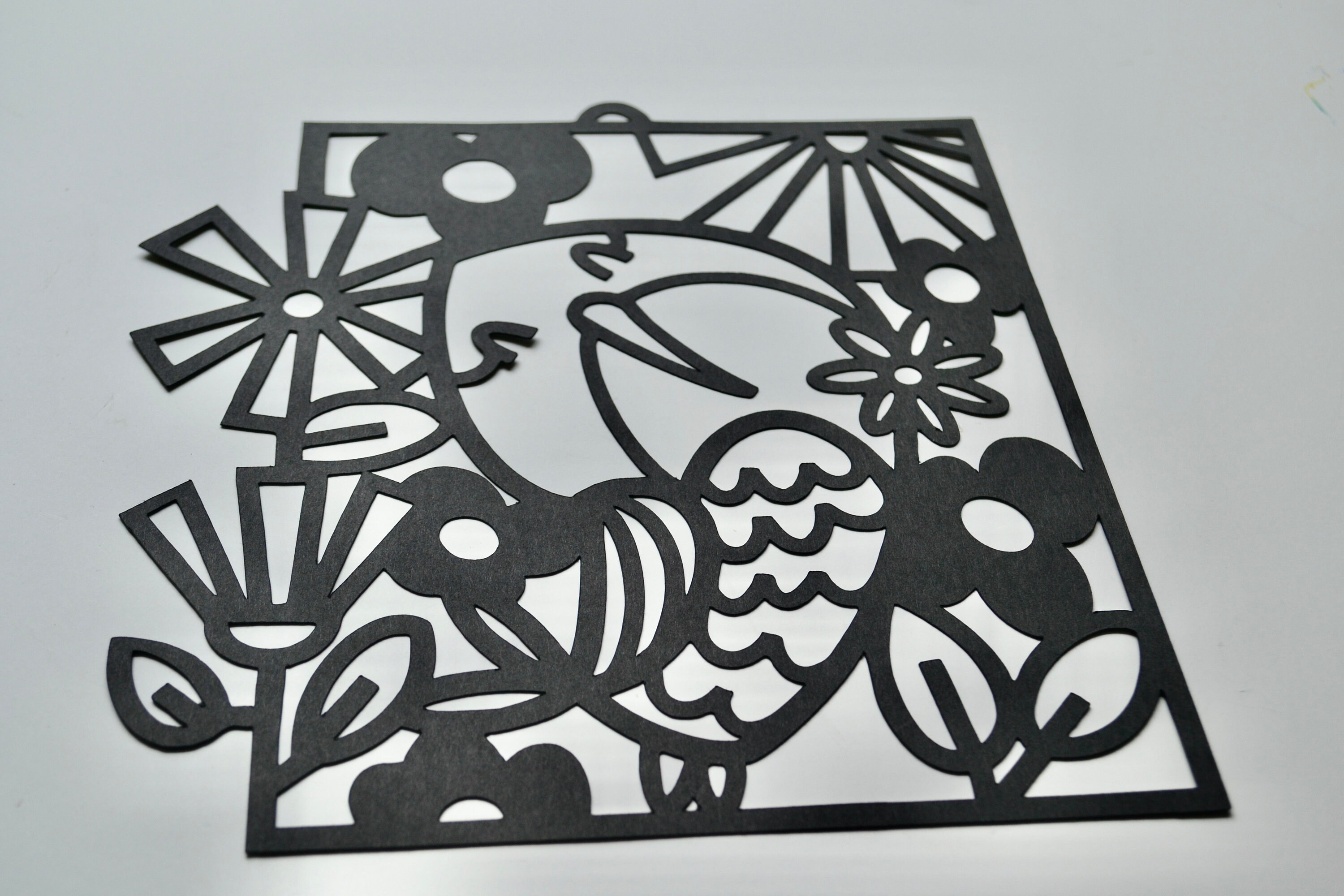 Hummingbird Paper Art Work Paper Cut Illustrations Paper Cut Art Gift ...