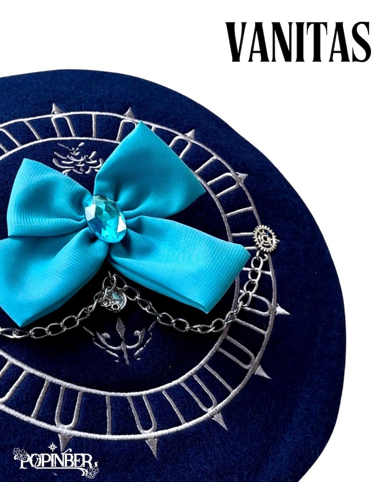 Vanitas Beret – Embroidered Wool Steampunk Anime Cosplay Hat - Etsy
