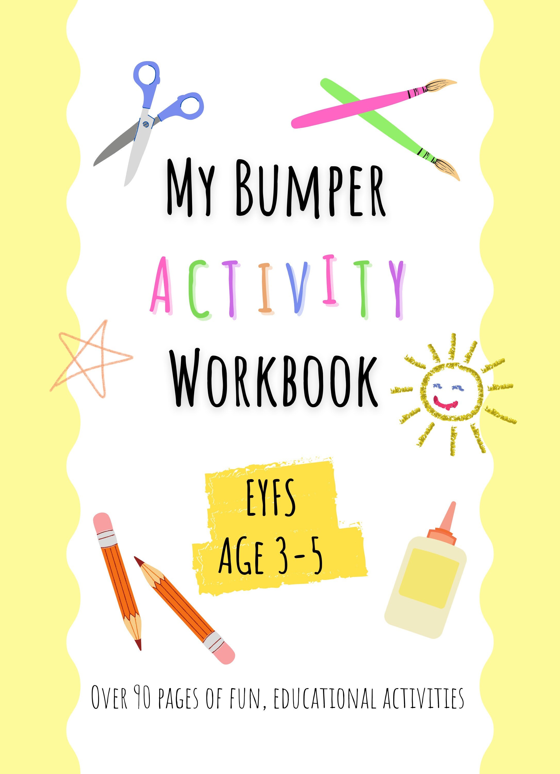 My Bumper Activity Workbook for Pre-school or Reception Kids - Etsy