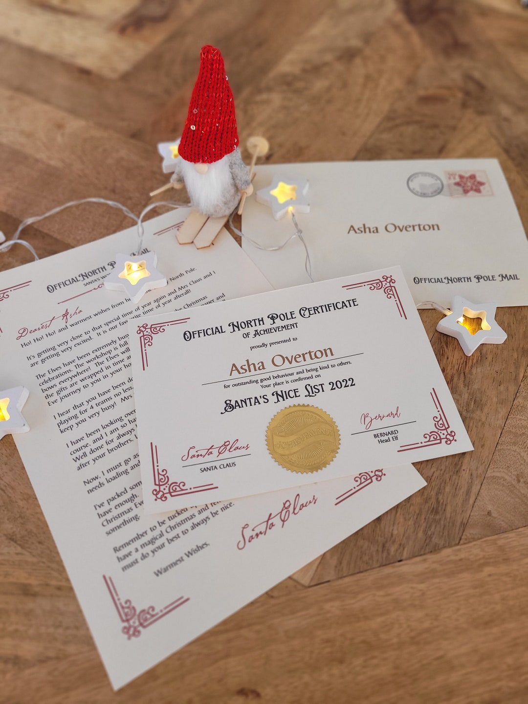 Personalised Official North Pole Mail Santa Father Christmas - Etsy
