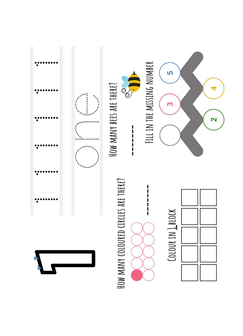 My Bumper Activity Workbook for Pre-school or Reception Kids - Etsy