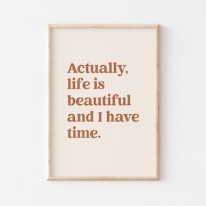 Life is Beautiful Digital Art Print Inspirational Quote - Etsy