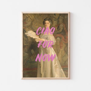 Ciao for Now PRINTABLE Poster, Vintage Renaissance Poster, Altered Art ...