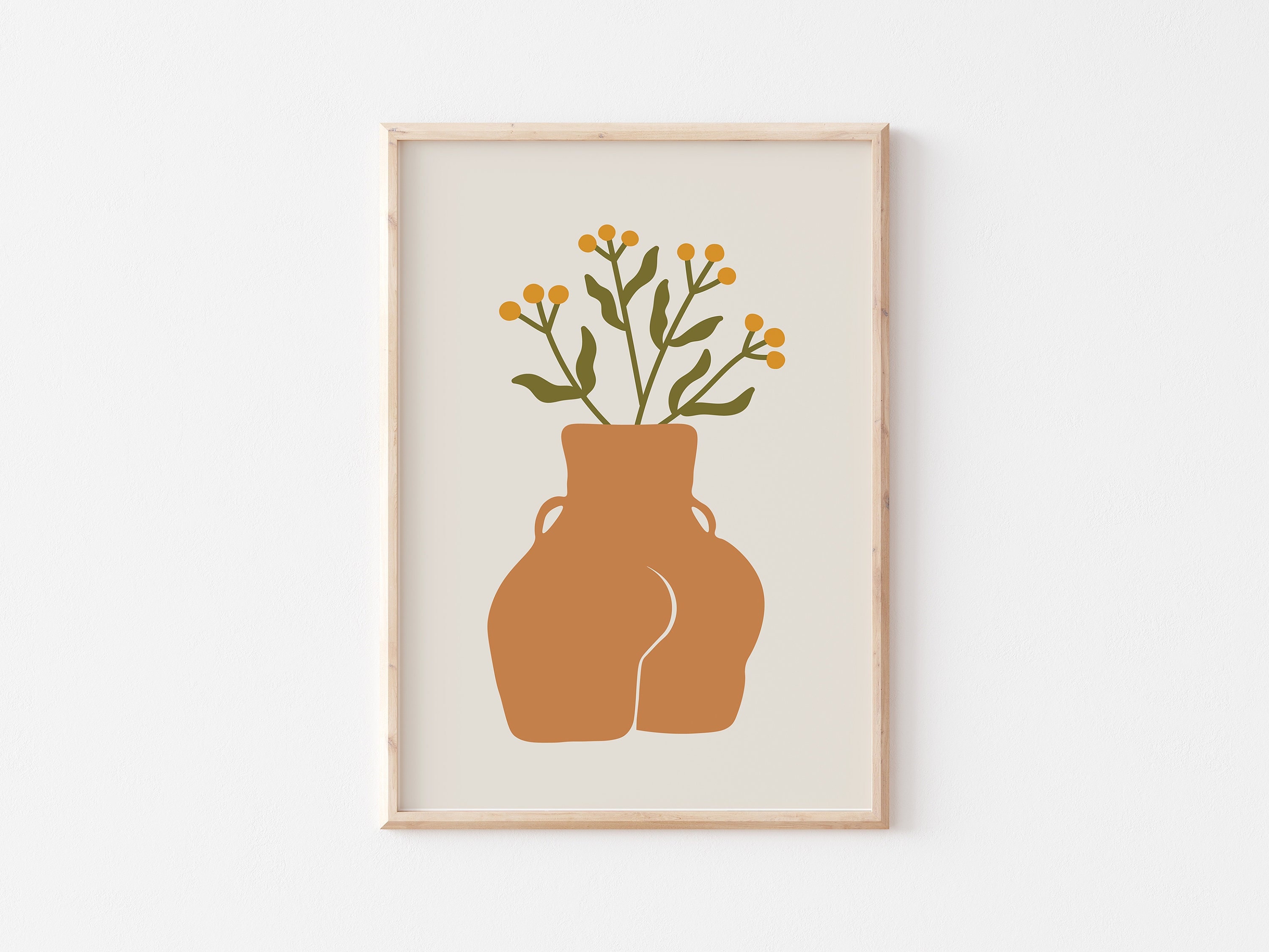 Woman Sculpture Art Print Female Body Vase Printable Poster - Etsy