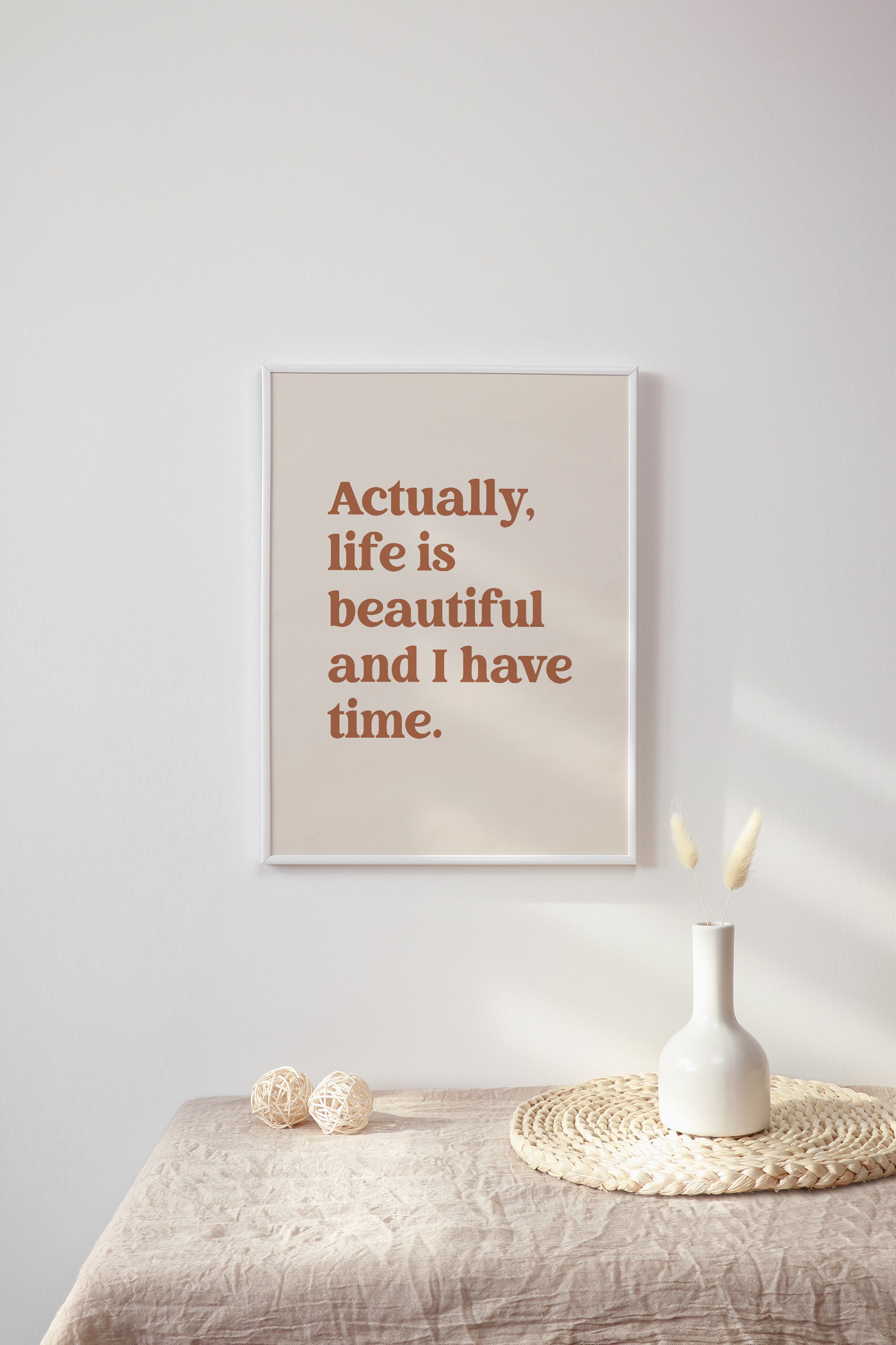 Life is Beautiful Digital Art Print Inspirational Quote - Etsy