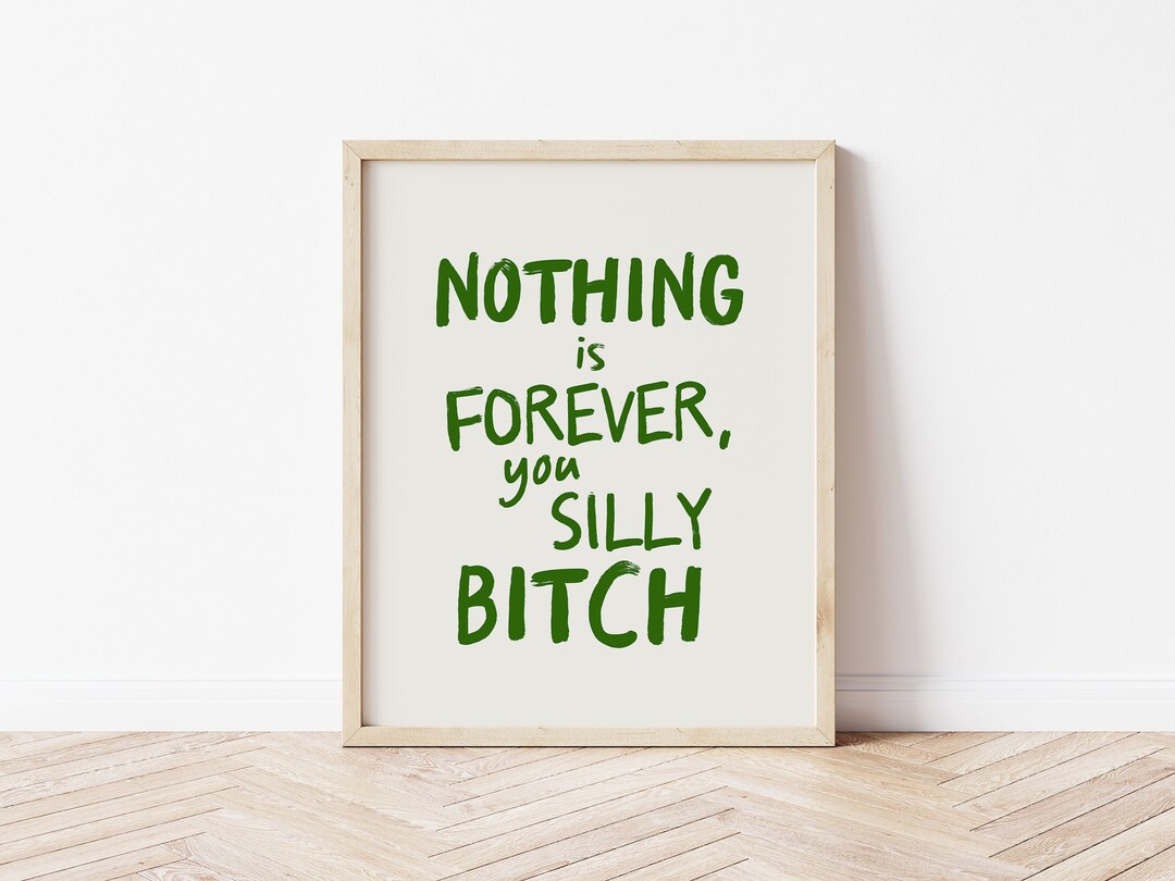 Inspirational Quote PRINT, Sassy Wall Art Print, Home Decor, Humorous ...