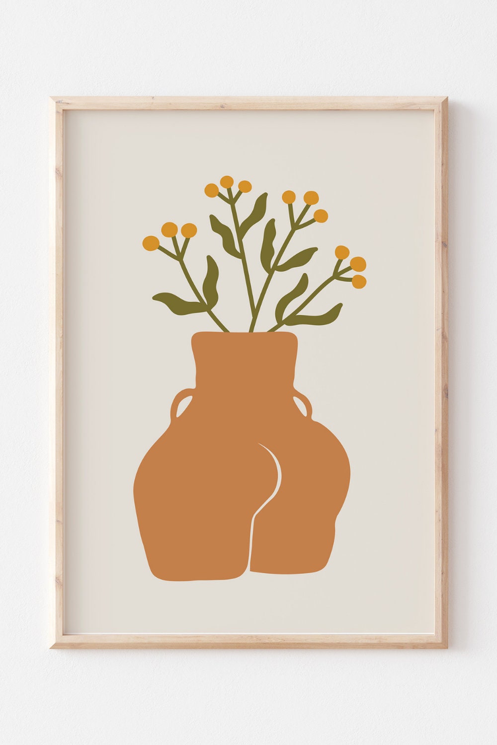 Woman Sculpture Art Print Female Body Vase Printable Poster - Etsy