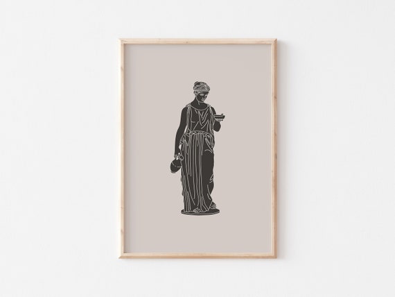 Greek Goddess PRINTABLE Woman Statue Art Print Greek God - Etsy
