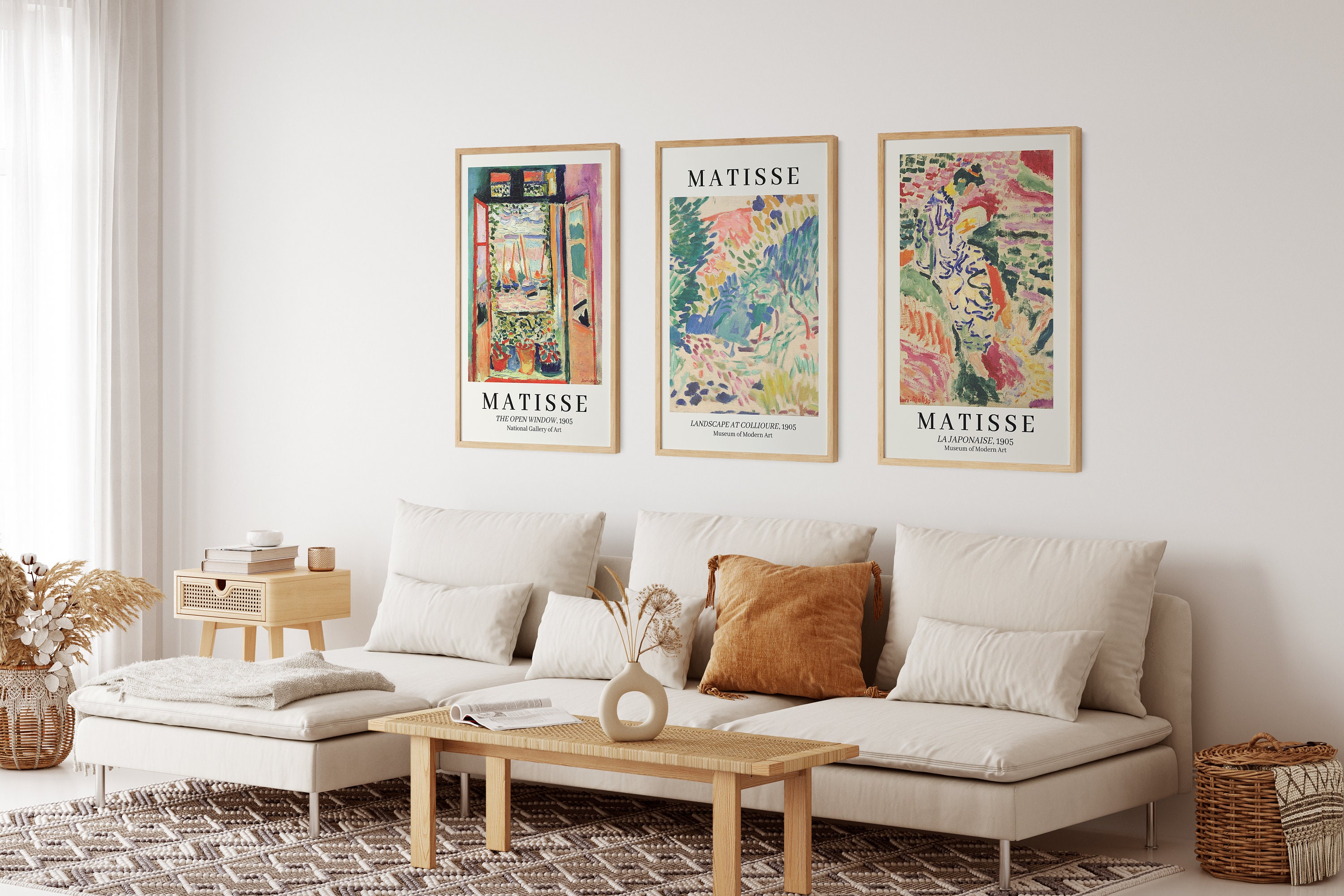 Matisse Print Set of 3, Art Exhibition Poster, Colorful Gallery Wall ...