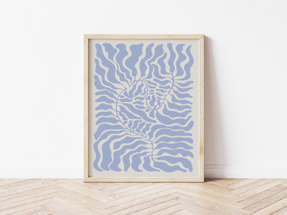 Abstract Print Printable Leaf Poster Botanical Abstract Wall - Etsy