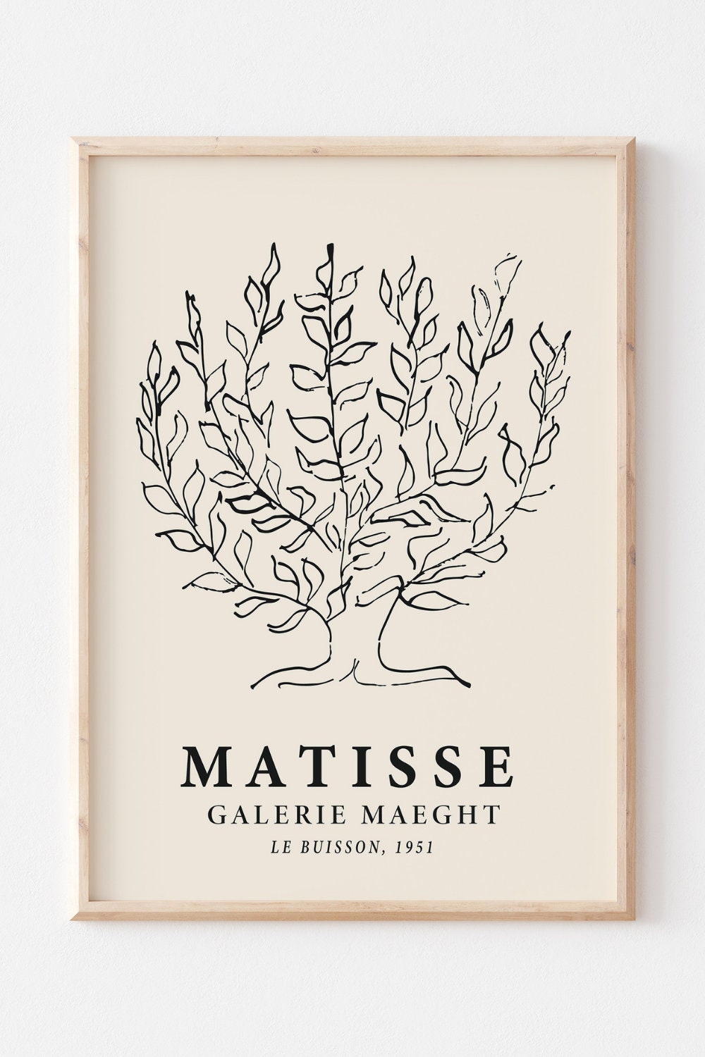 Matisse Art Print, Tree Wall Art, Vintage Museum Exhibition Poster ...