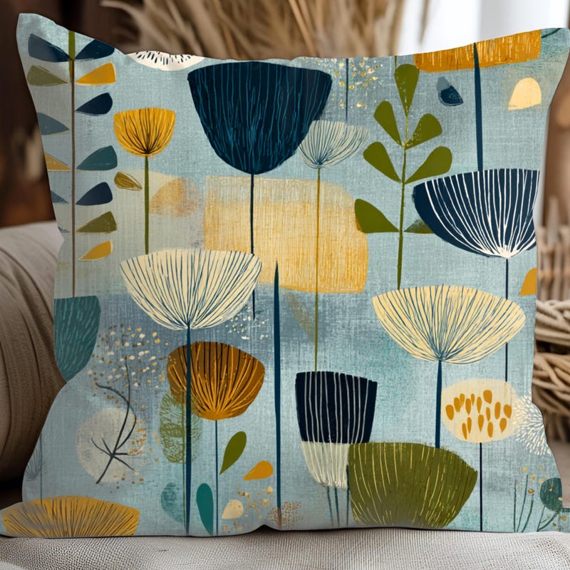 Mid Century Modern Pillows - Etsy